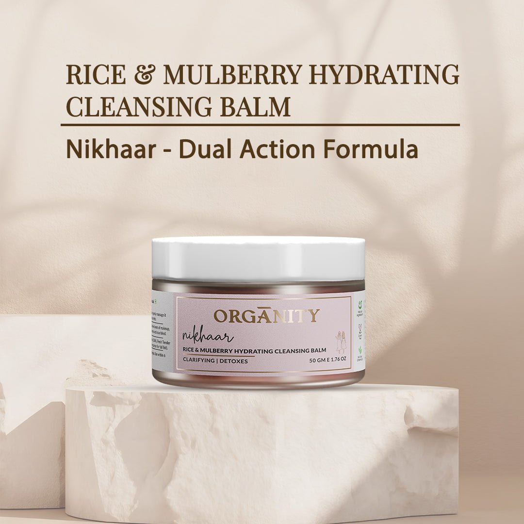 Nikhaar – Rice & Mulberry Hydrating Cleansing Balm – Organity